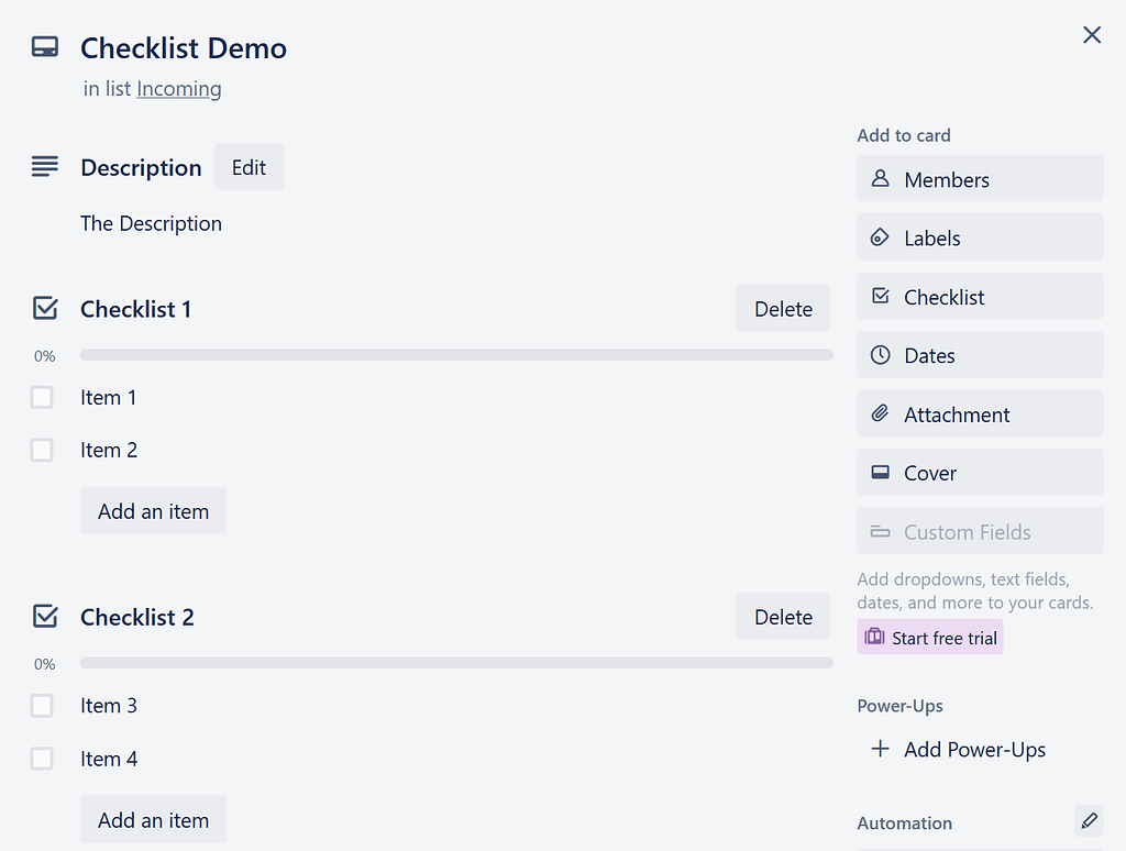 Task Checklists - Feature Discussion - Vikunja Community